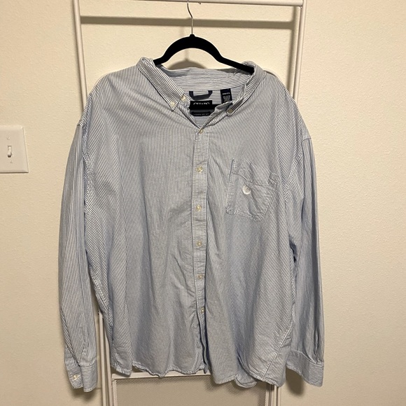 Chaps | Shirts | Mens 4xb Chaps Long Sleeve Brown Up Shirt | Poshmark